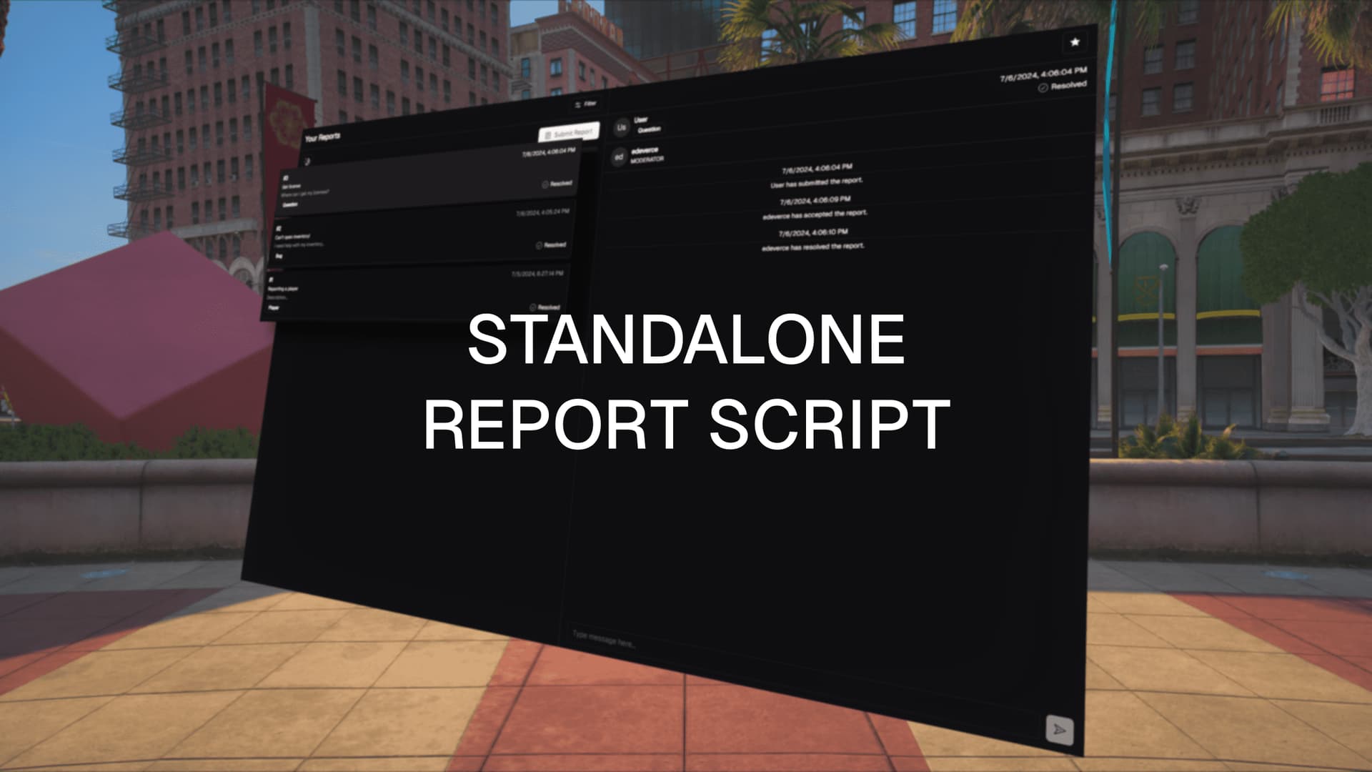 [PAID][STANDALONE] Advanced report system - FiveM Releases - Cfx.re ...