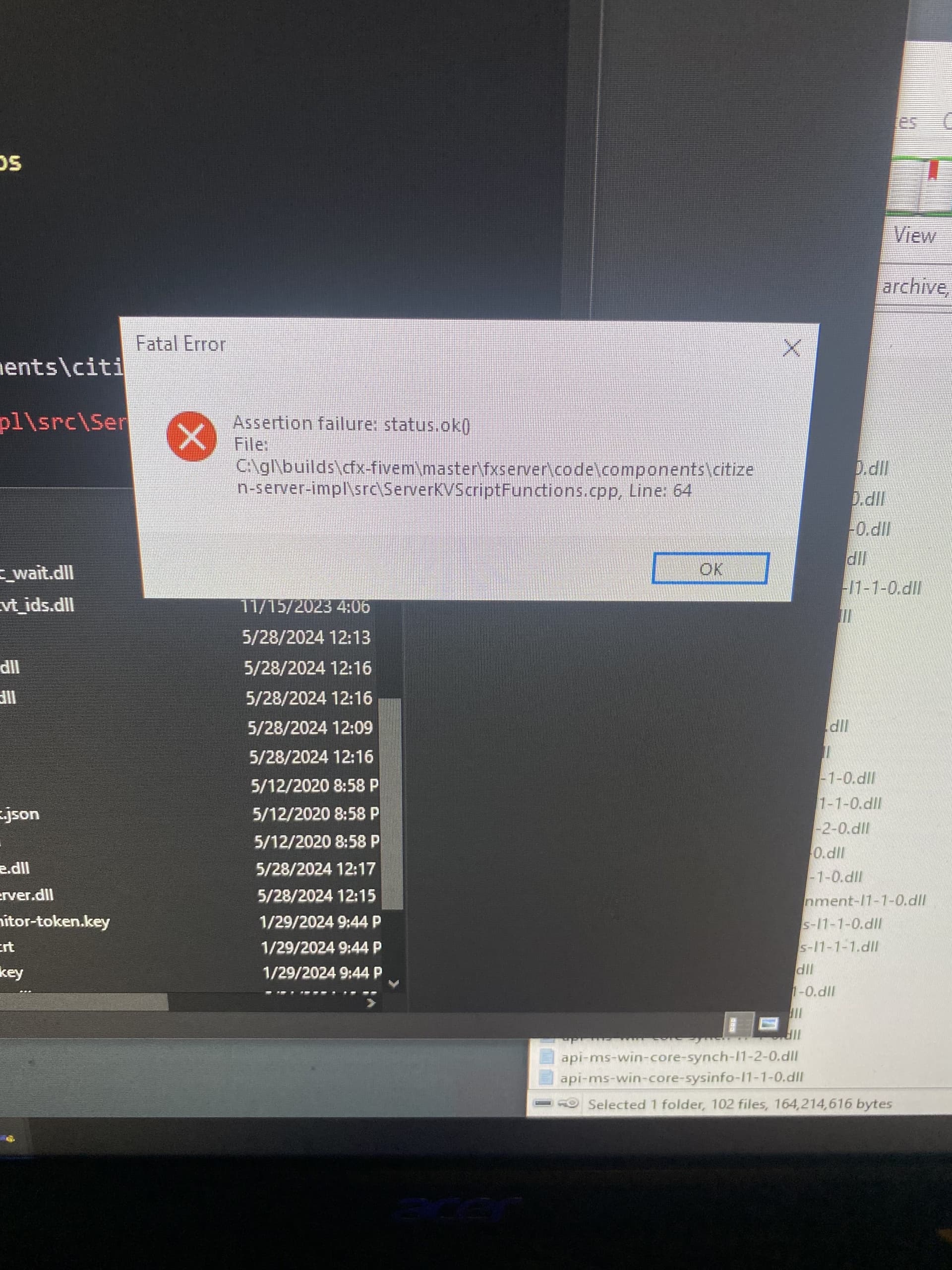 Fatal error - Server Discussion - Cfx.re Community