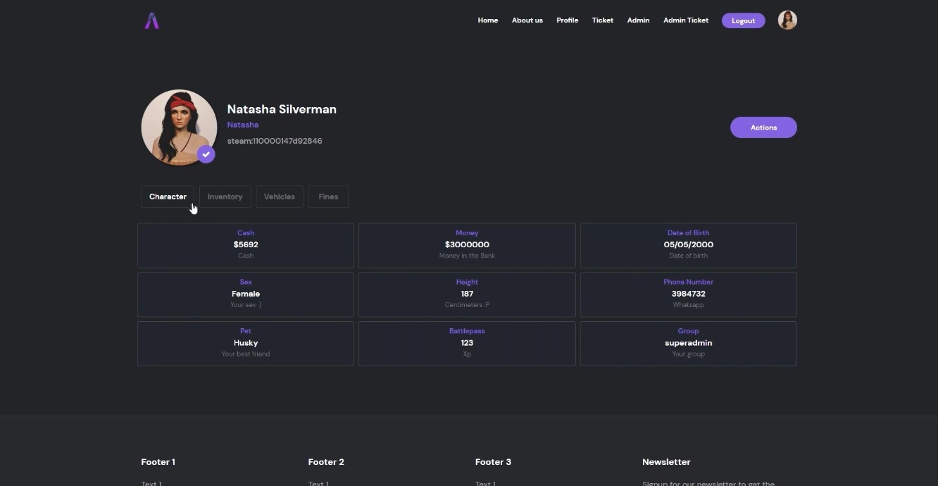 [PAID][QB & ESX] User Panel - FiveM Releases - Cfx.re Community