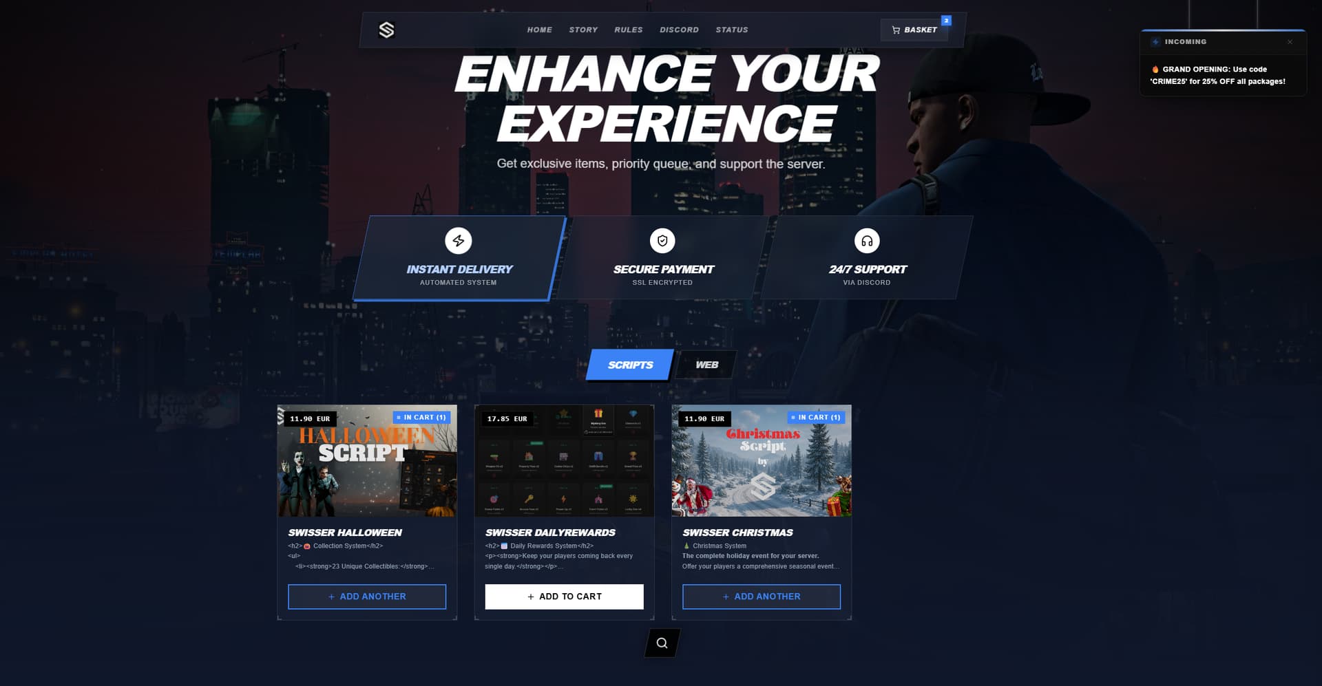 Headless Tebex Store Template | 100/100 Lighthouse | React 19 & Vite ...