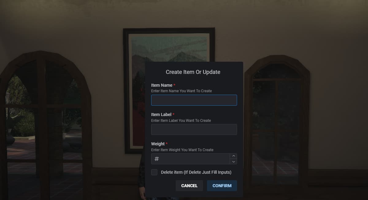 [FREE] Basic Item Create/Delete - FiveM Releases - Cfx.re Community