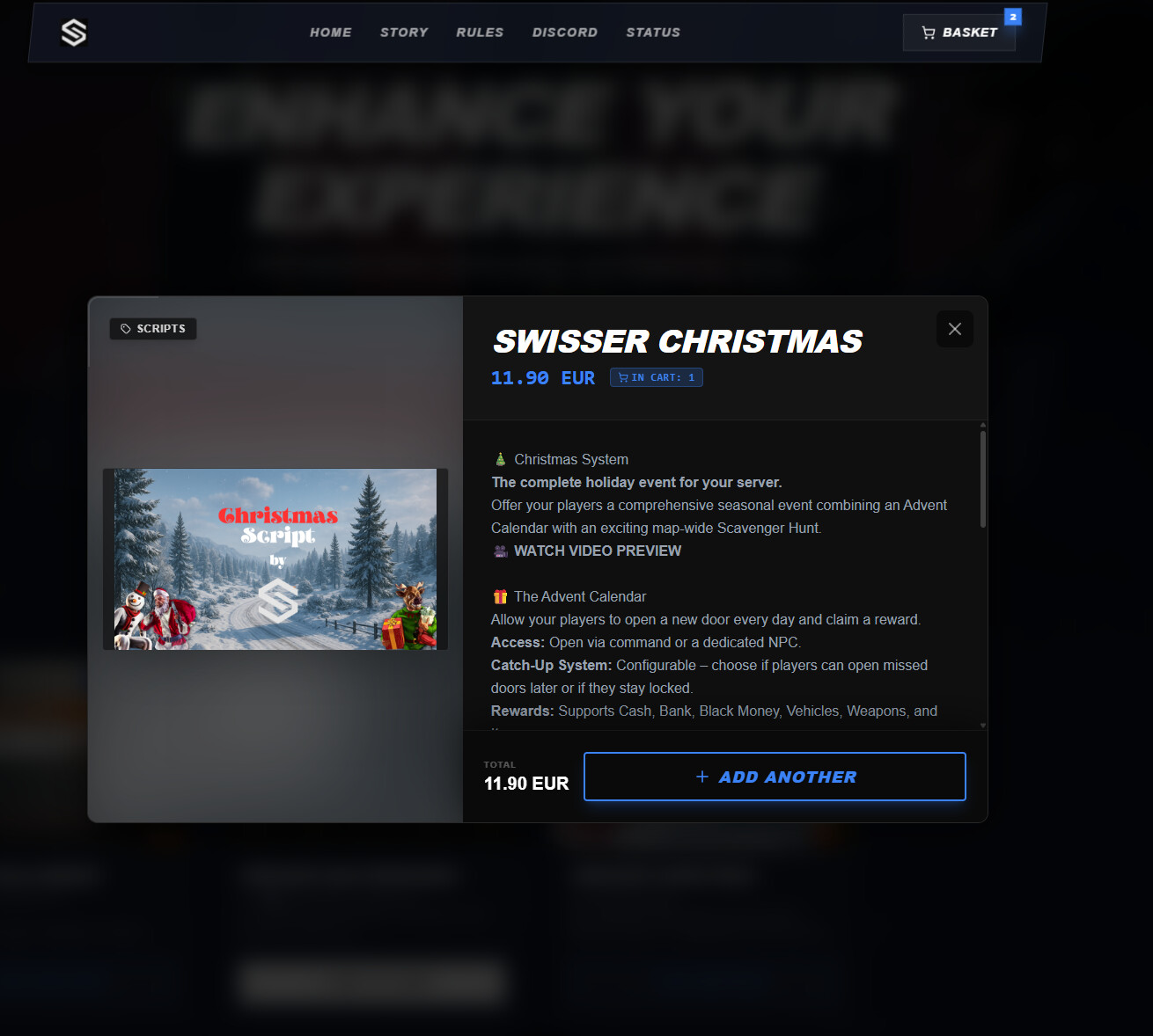 Headless Tebex Store Template | 100/100 Lighthouse | React 19 & Vite | High Conversion Design ...