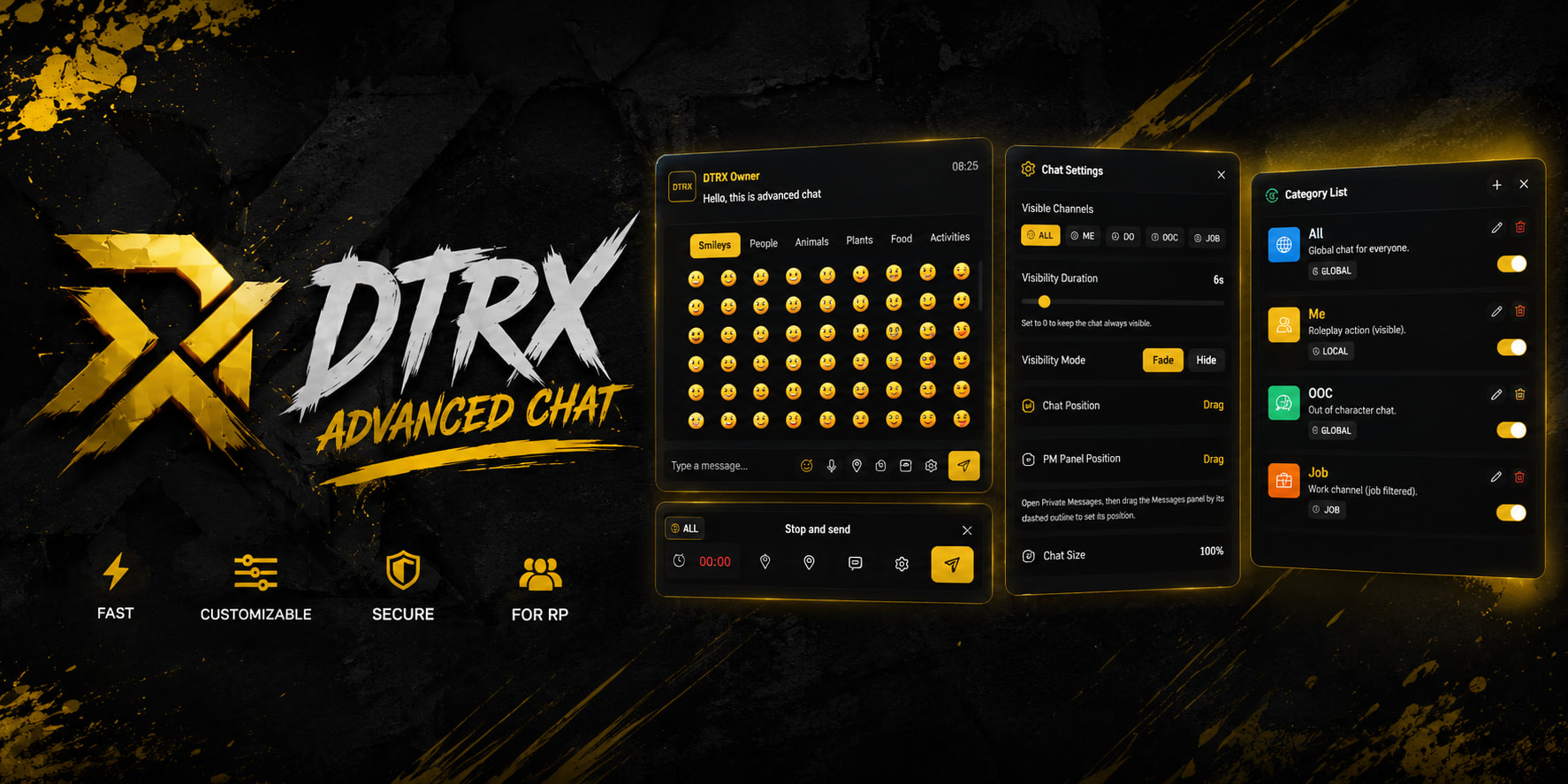 DTRX Advanced Chat - FiveM Releases - Cfx.re Community