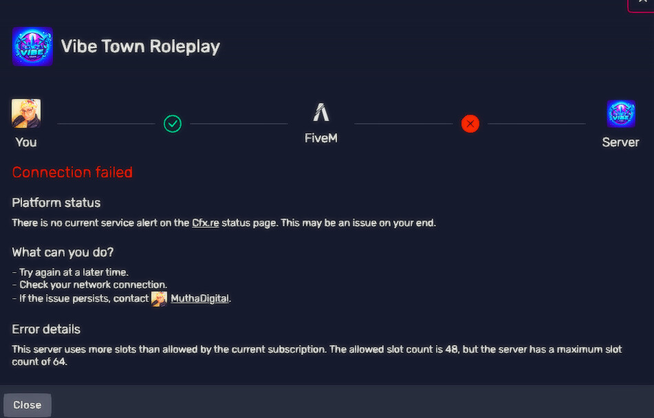 64 to 48 slots - Element Club Subscribers - Cfx.re Community