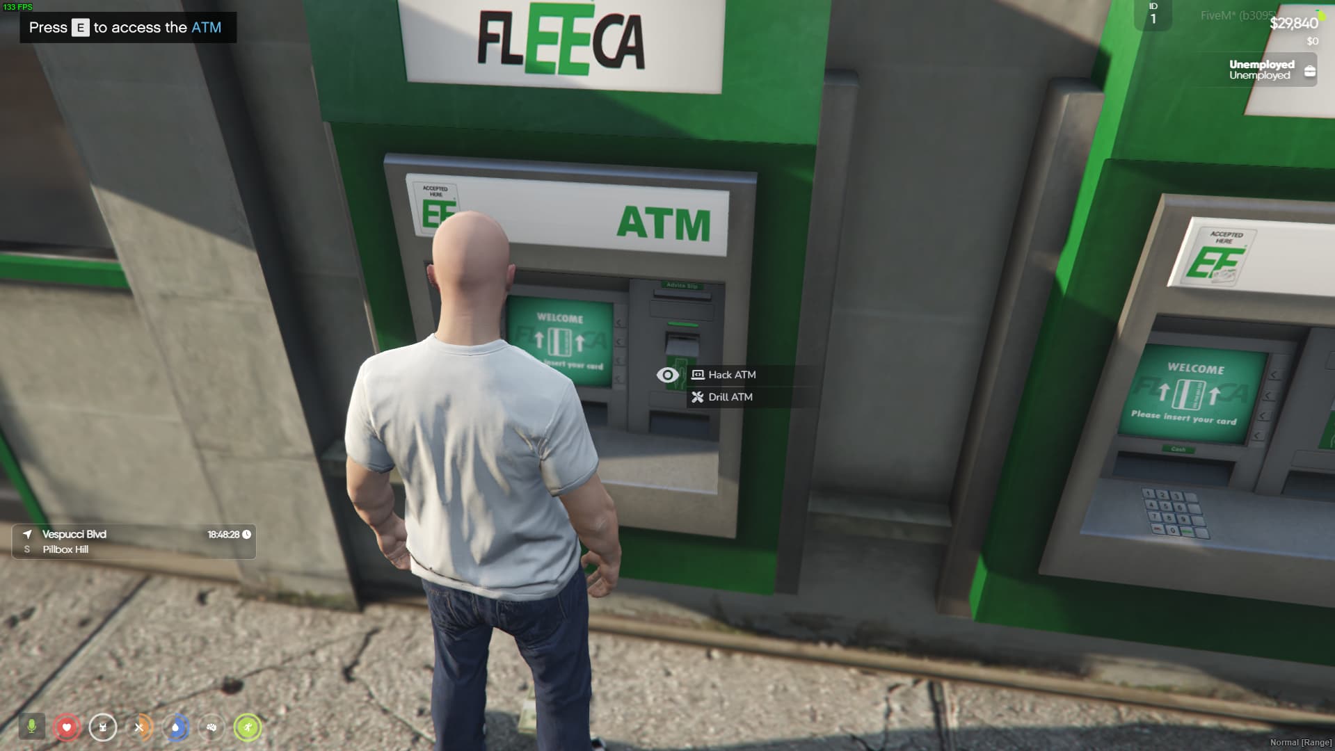 [Free] [ESX/QBCore/QBox] Realistic ATM Robbery | Pull ATM From Wall ...