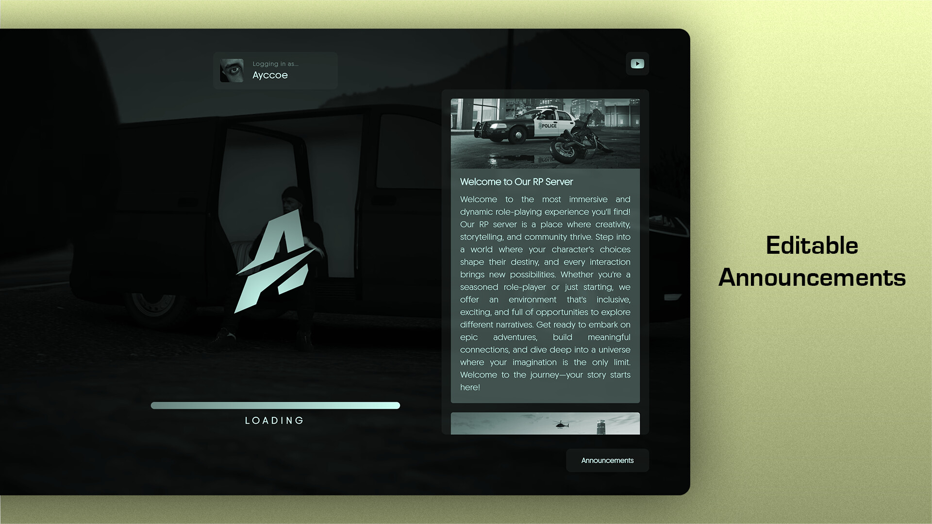 Ayccoe's Loading Screen - FiveM Releases - Cfx.re Community