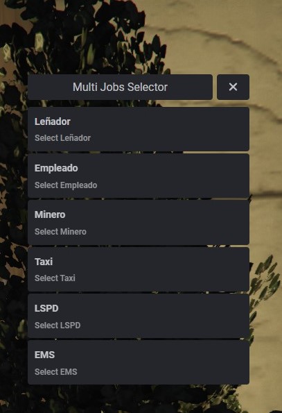 Renzu_jobcenter - Jobcenter UI with Multijobs History Selector - FiveM ...