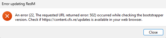 I cant run redm - RedM Client Support - Cfx.re Community