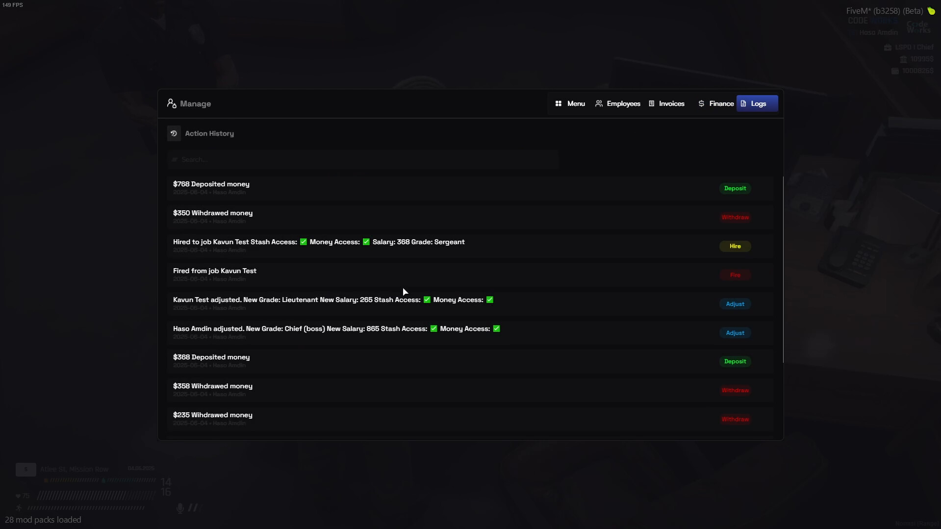 [ESX/QB/QBOX] - CodeWorks Advanced BossMenu - FiveM Releases - Cfx.re ...