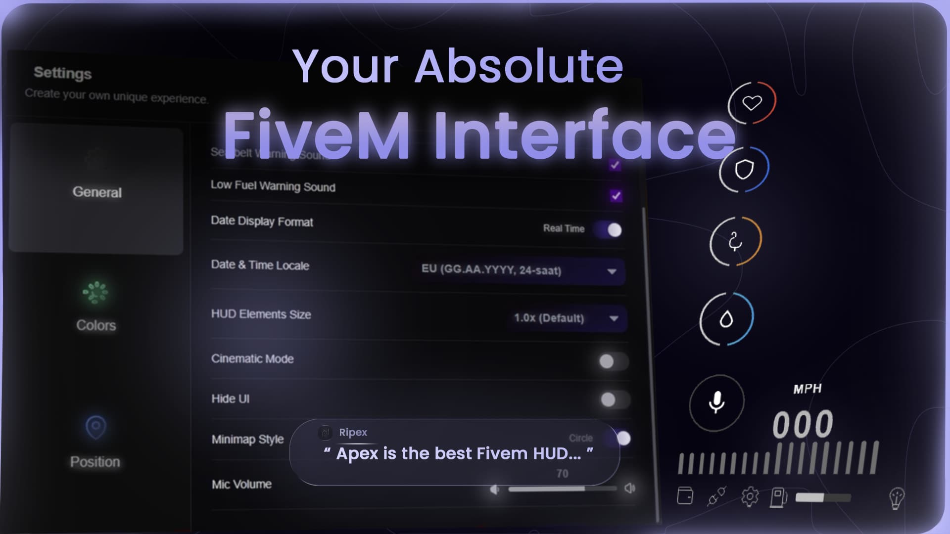 APEX HUD – The Ultimate FiveM HUD & Interface Script - FiveM Releases - Cfx.re Community