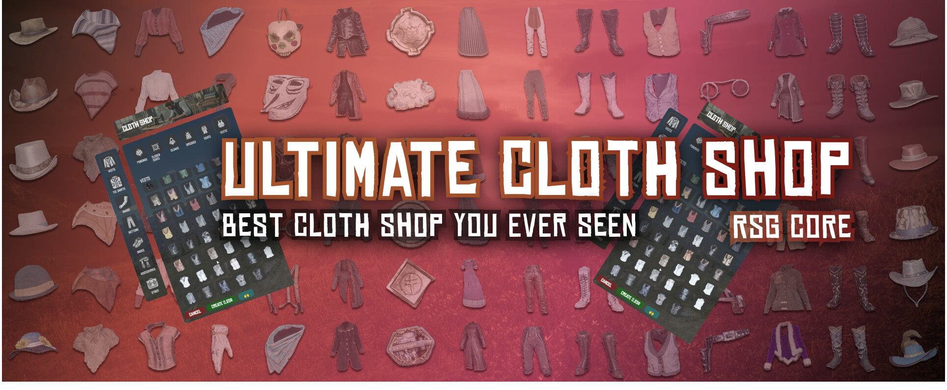 👗 Ultimate Cloth Shop [RSG CORE] - RedM Releases - Cfx.re Community