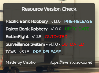 [DEV] cis_VersionCheck - FiveM Releases - Cfx.re Community
