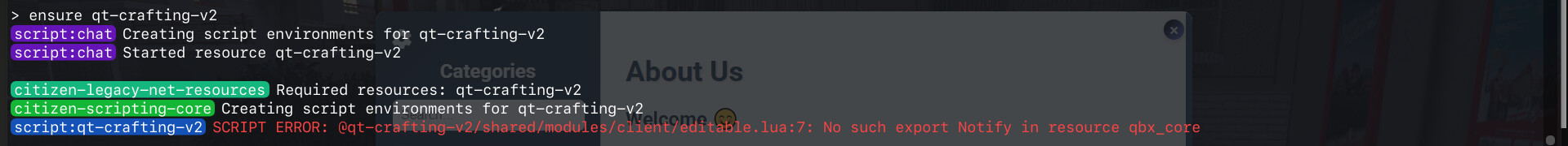 [FREE][ESX][QB][QBOX] Crafting System V2 - Page 3 - FiveM Releases - Cfx.re Community