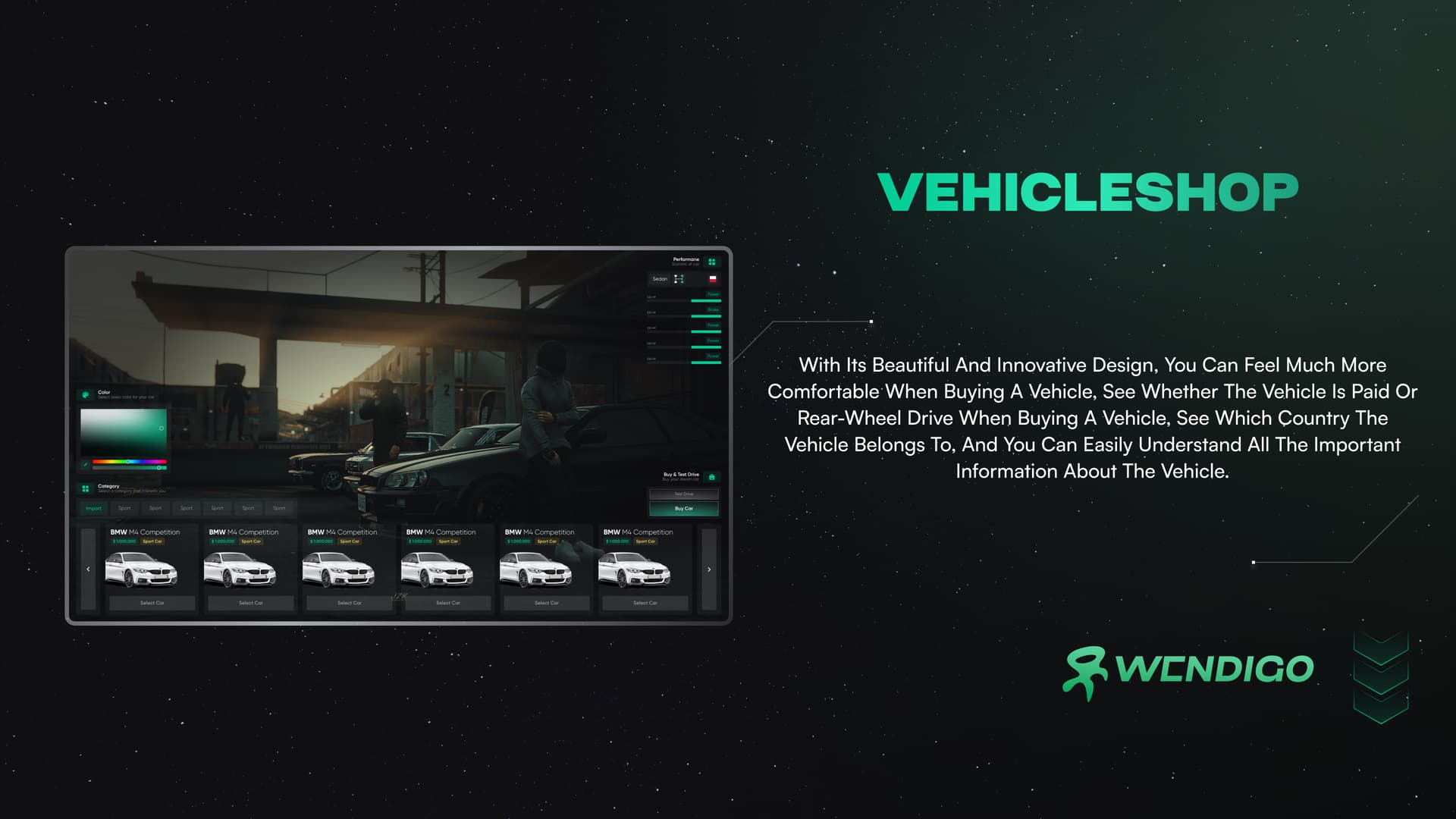 [PAID] Wendigo Vehicleshop - FiveM Releases - Cfx.re Community