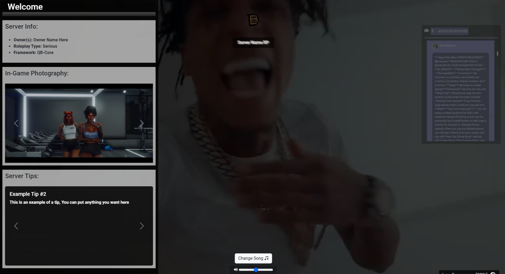 [FREE] Advanced Loading Screen (See Discord Announcements, Music Player ...