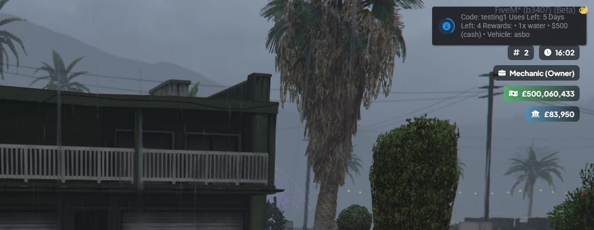 Redeem code system - FiveM Releases - Cfx.re Community