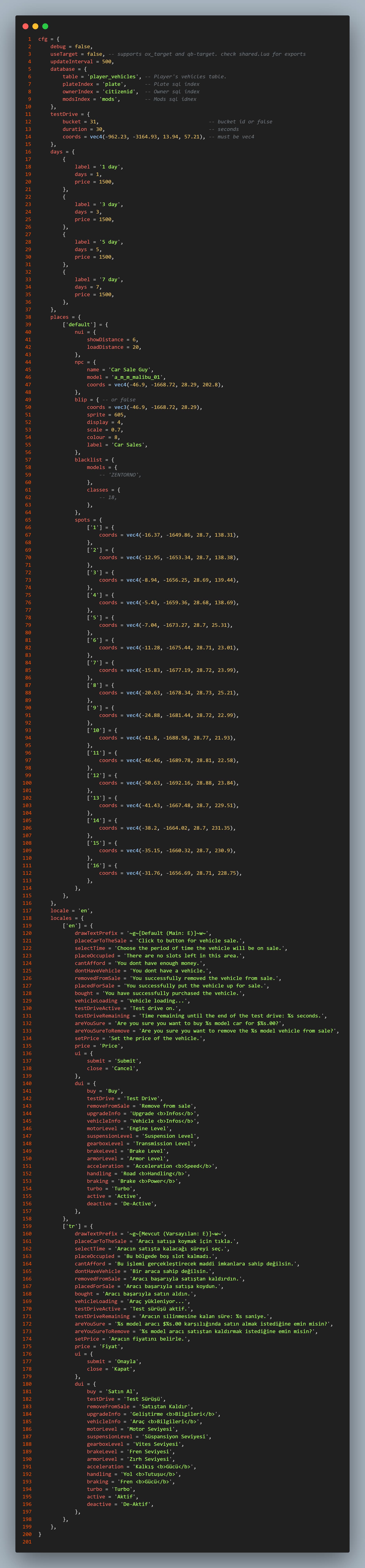 Player Car Sales - FiveM Releases - Cfx.re Community