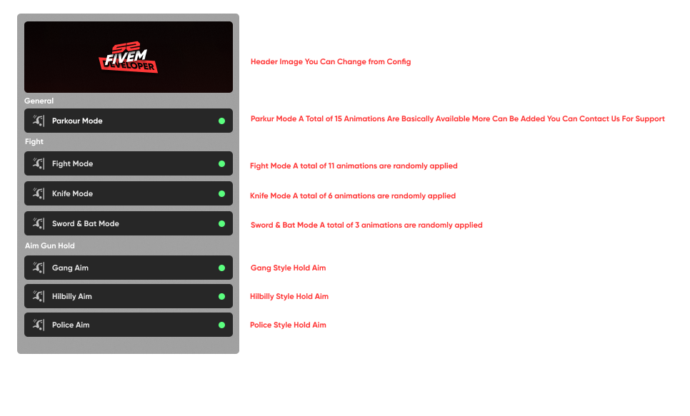 Advanced Realism Menu | Parkour + Fight (Melee + Knife + Sword & Bat ...