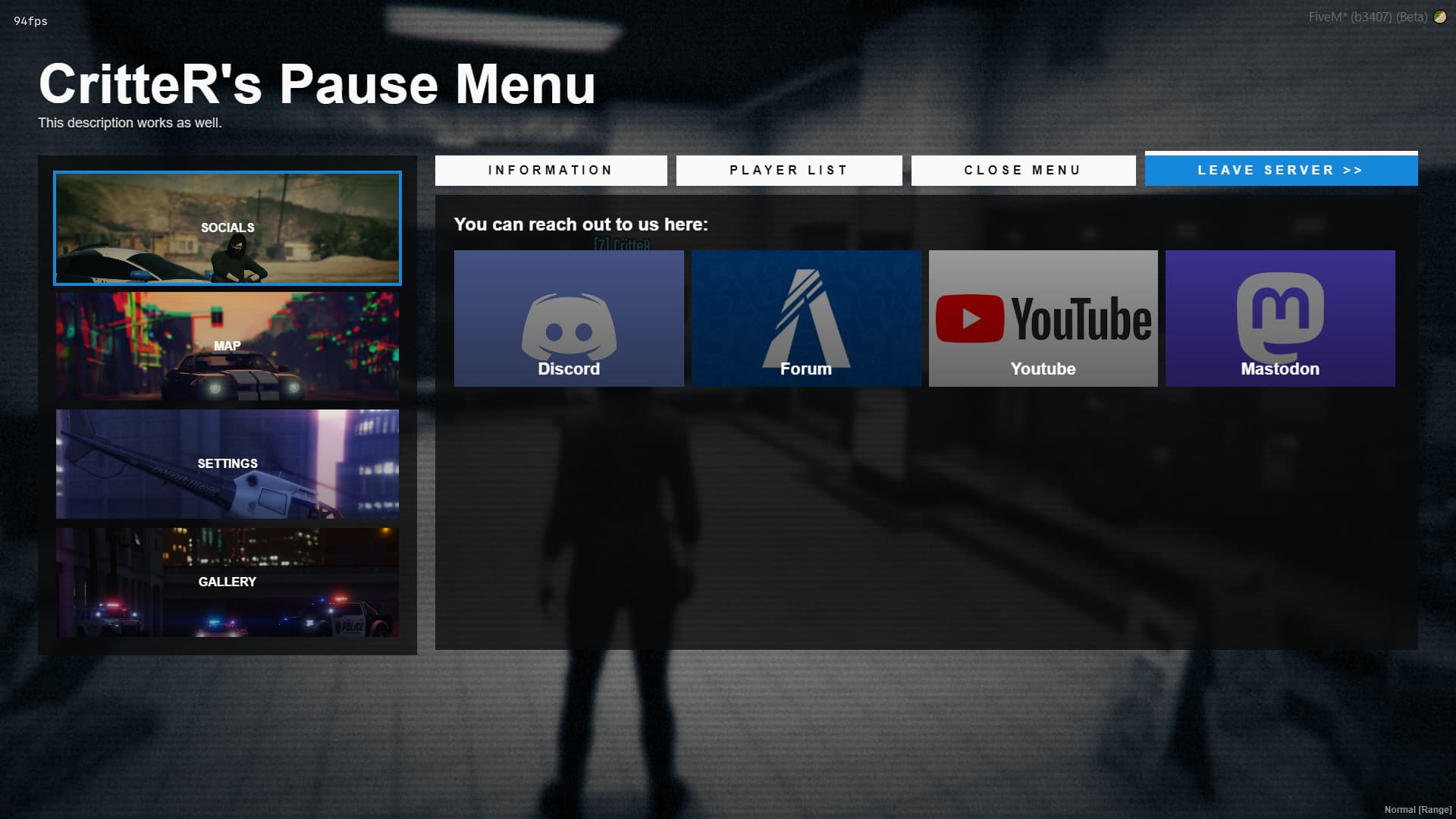 [FREE] CritteR's Vanilla-like NUI Pause Menu - FiveM Releases - Cfx.re ...