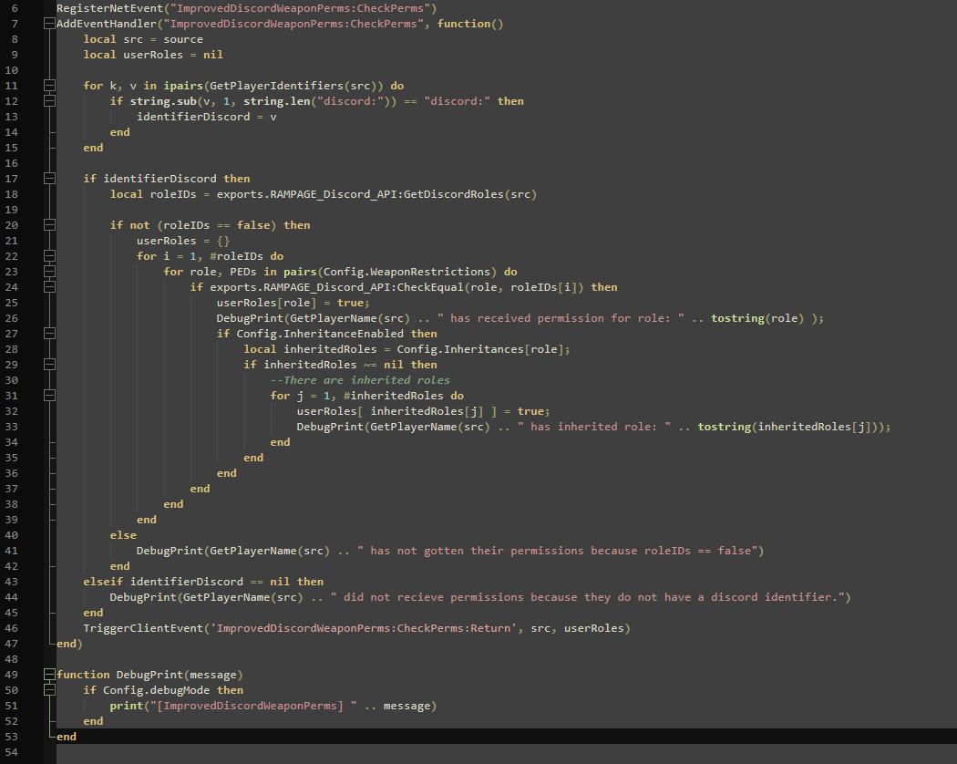 [Help Please] DiscordWeaponPerms (ERROR) - Resource Support - Cfx.re Community