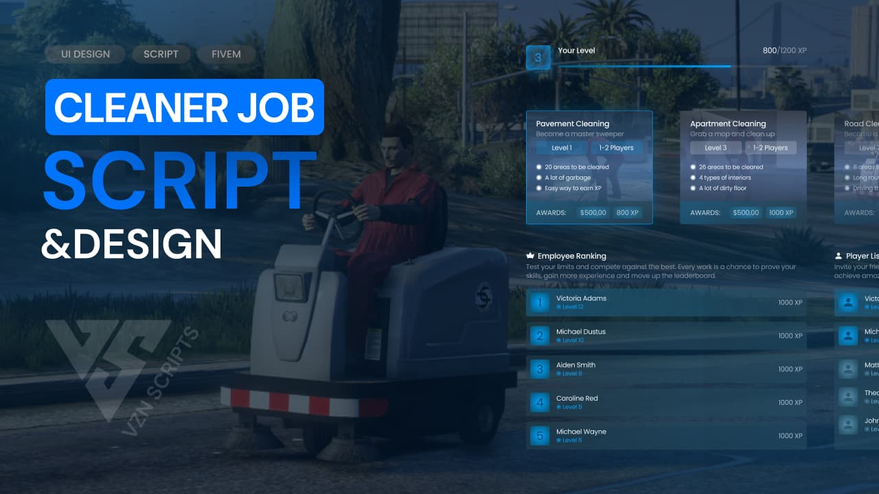 VZN Cleanerjob | [ESX/QB] - FiveM Search