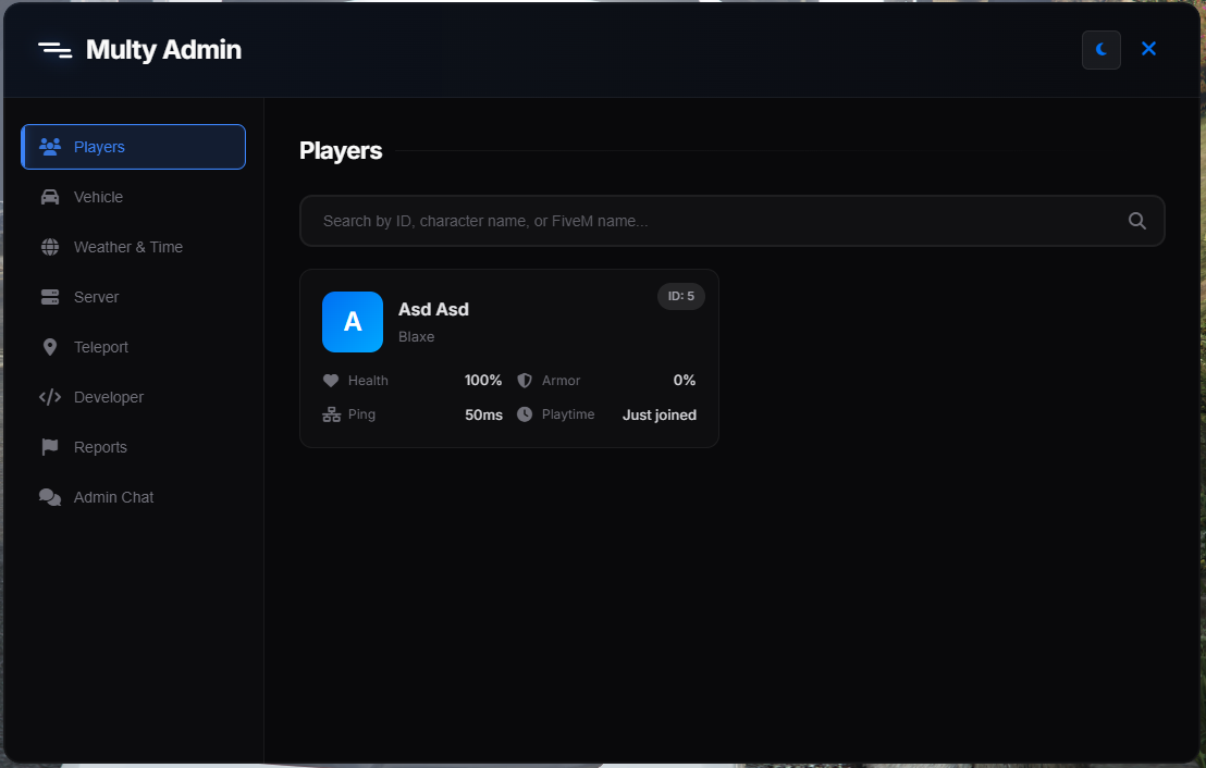 🛡️ Multy Admin - Advanced QB-Core Admin Menu System - FiveM Releases - Cfx.re Community