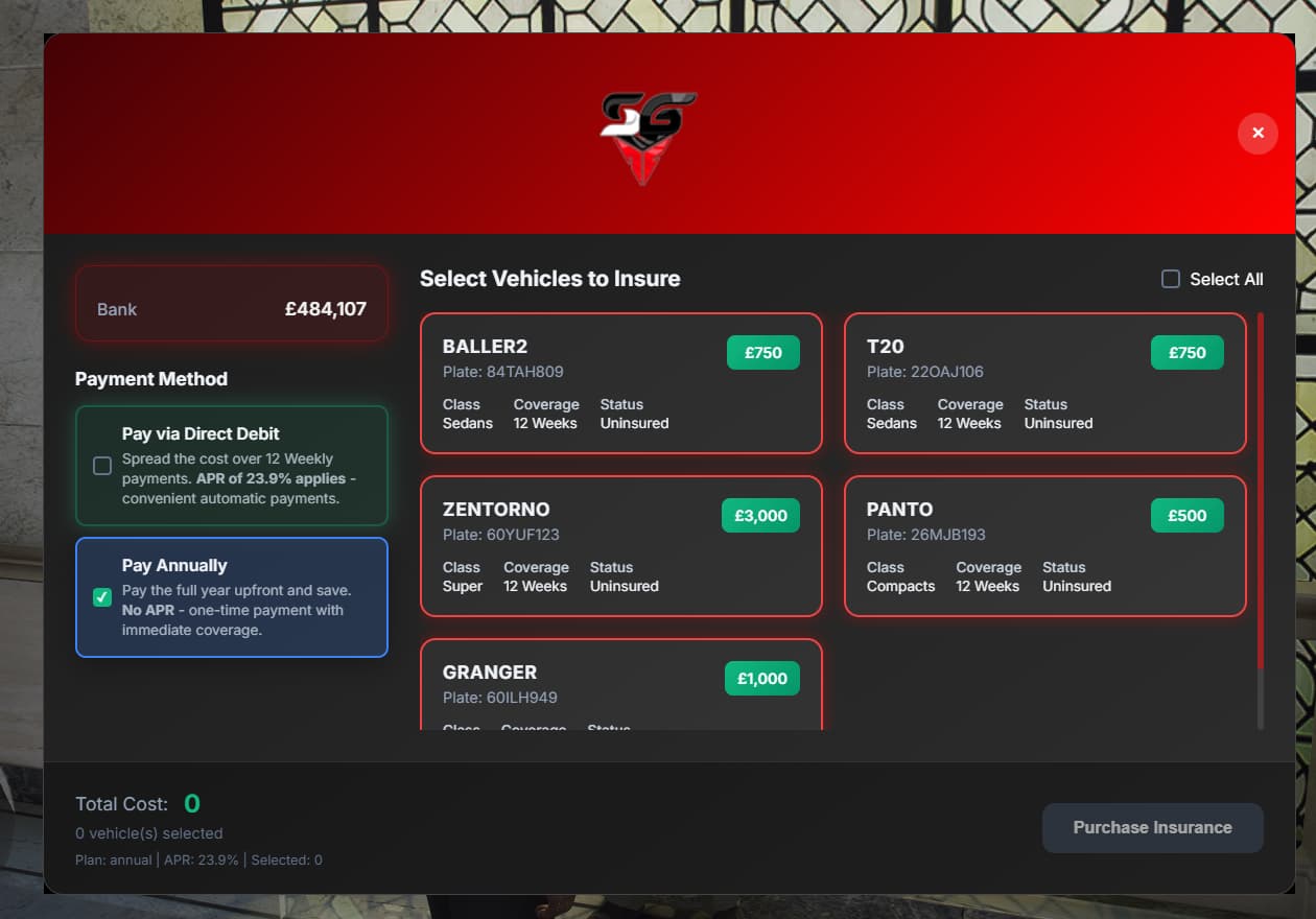 Vehicle Insurance - FiveM Releases - Cfx.re Community
