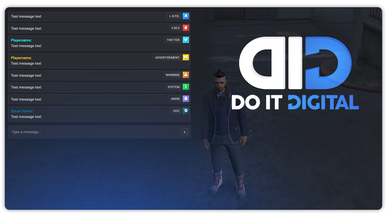 Advanced Chat System | 9 Themes | Live Editor | RP Ready [ESX/QBcore ...