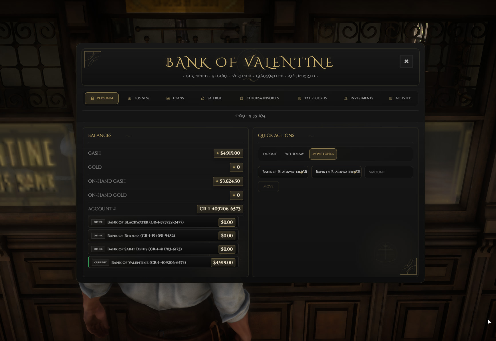 [VORP] Crowe Banking V2 - RedM Releases - Cfx.re Community