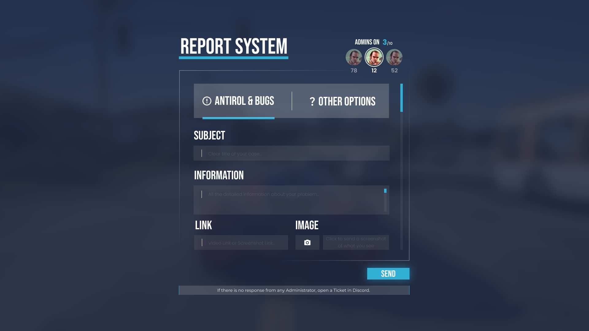 [ESX/QB] The BEST Report System with CHAT, TAGS, HISTORY, TRANSCRIPTS ...