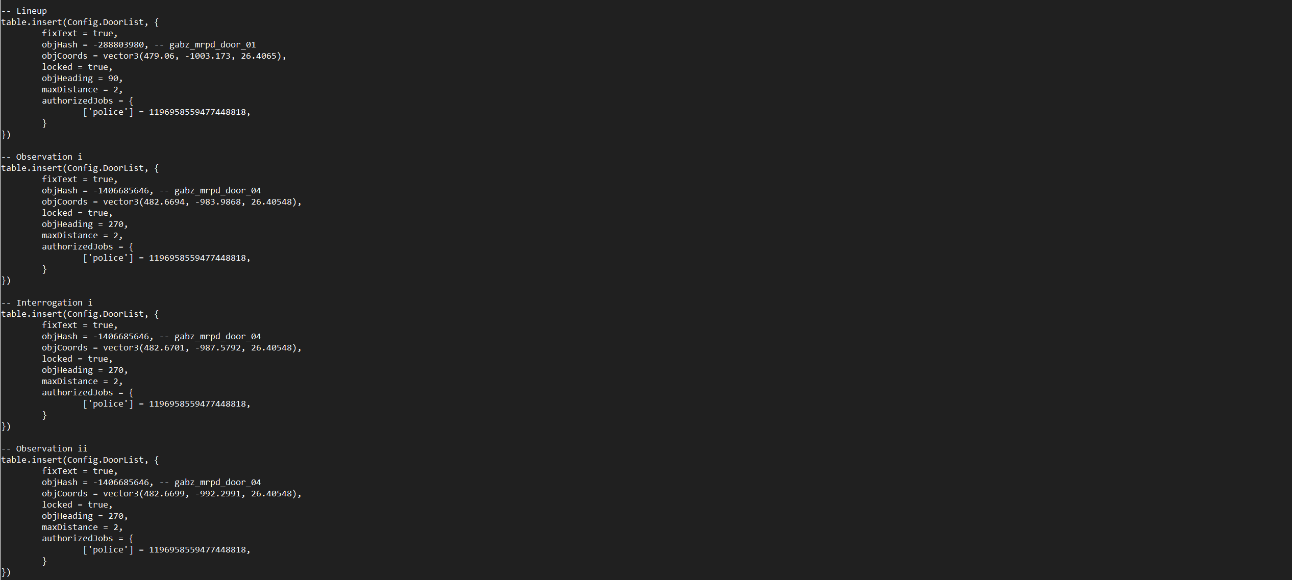 Need Help With Gabz Doorlock and ox-doorlock - Resource Support - Cfx ...