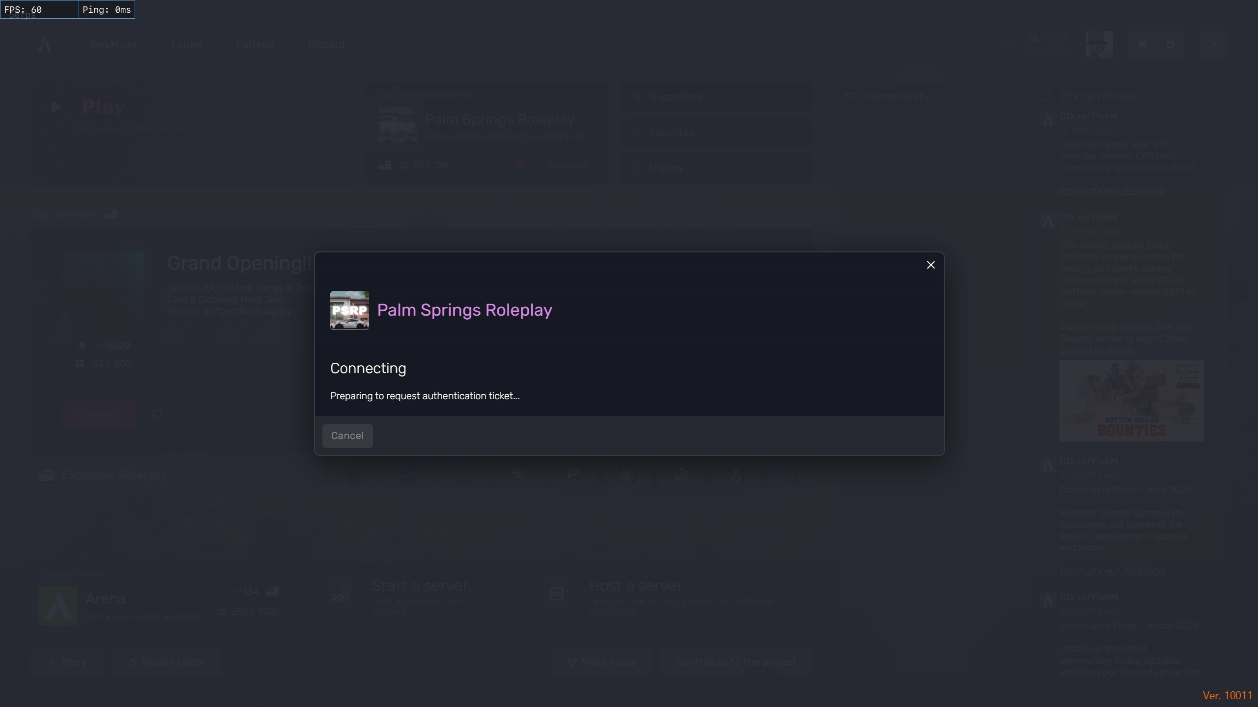 No heartbeat received. Restart your game, or try again later. HTTP 522 - FiveM Client Support ...