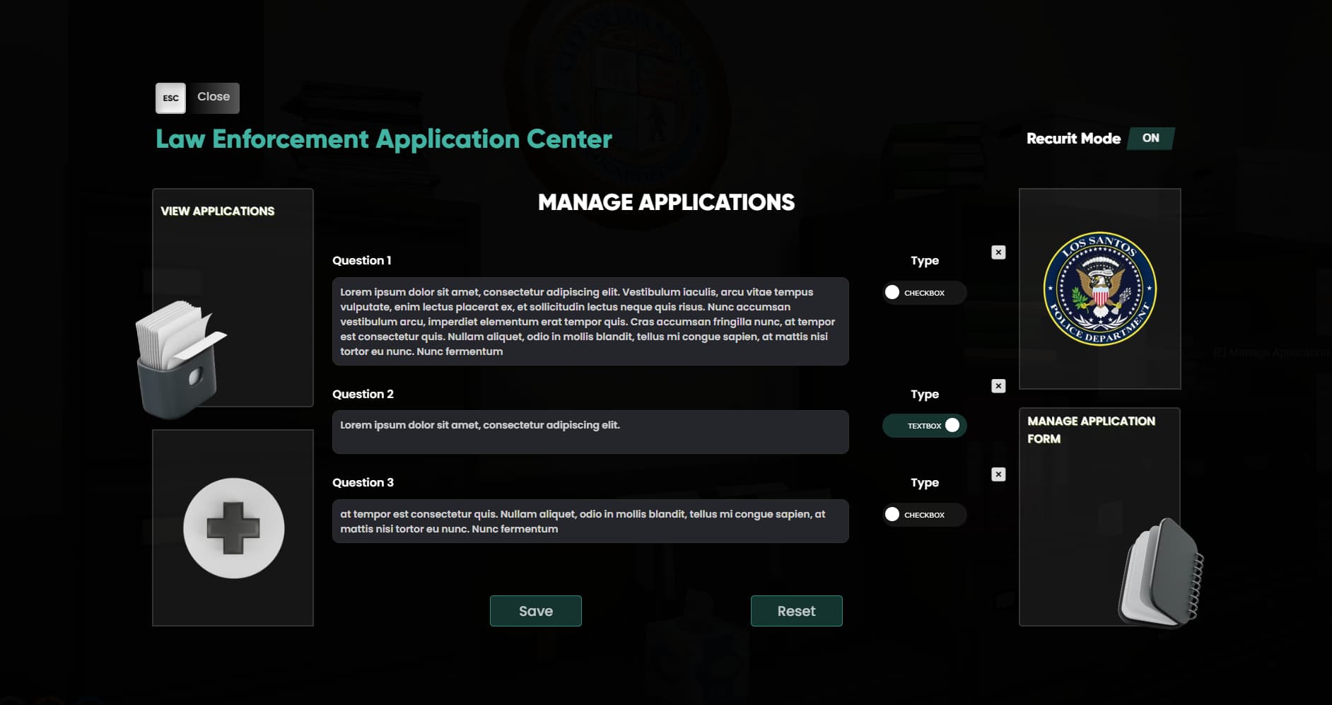 Job Application System | Ingame Forms Creator | [QB / ESX] - FiveM Releases - Cfx.re Community