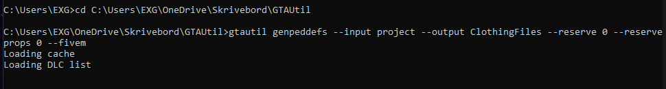 Using GTAUTIL and can't load DLC List in cmd - Resource Support - Cfx.re Community