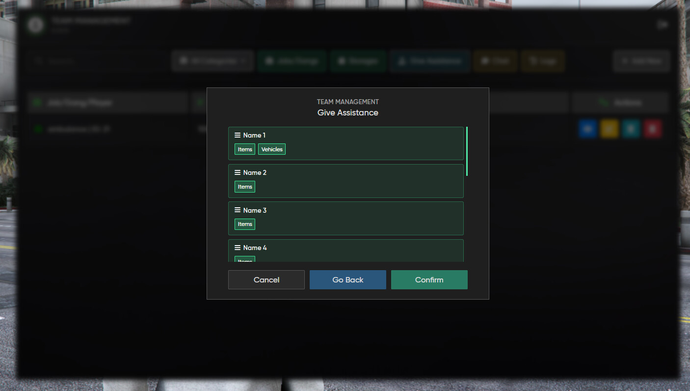 Fivem Team Management - Advanced Job/Gang/Stash Management | Easy Team ...