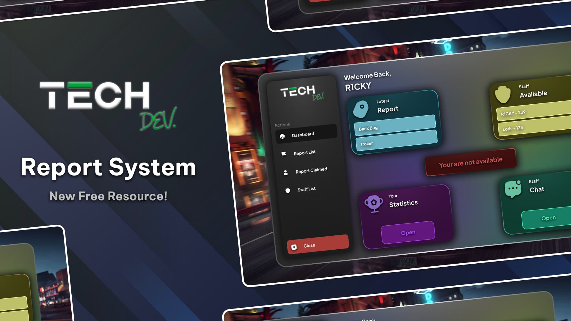 [RELEASE] [FREE] [ESX/QBCORE] Advanced Report System - FiveM Releases ...