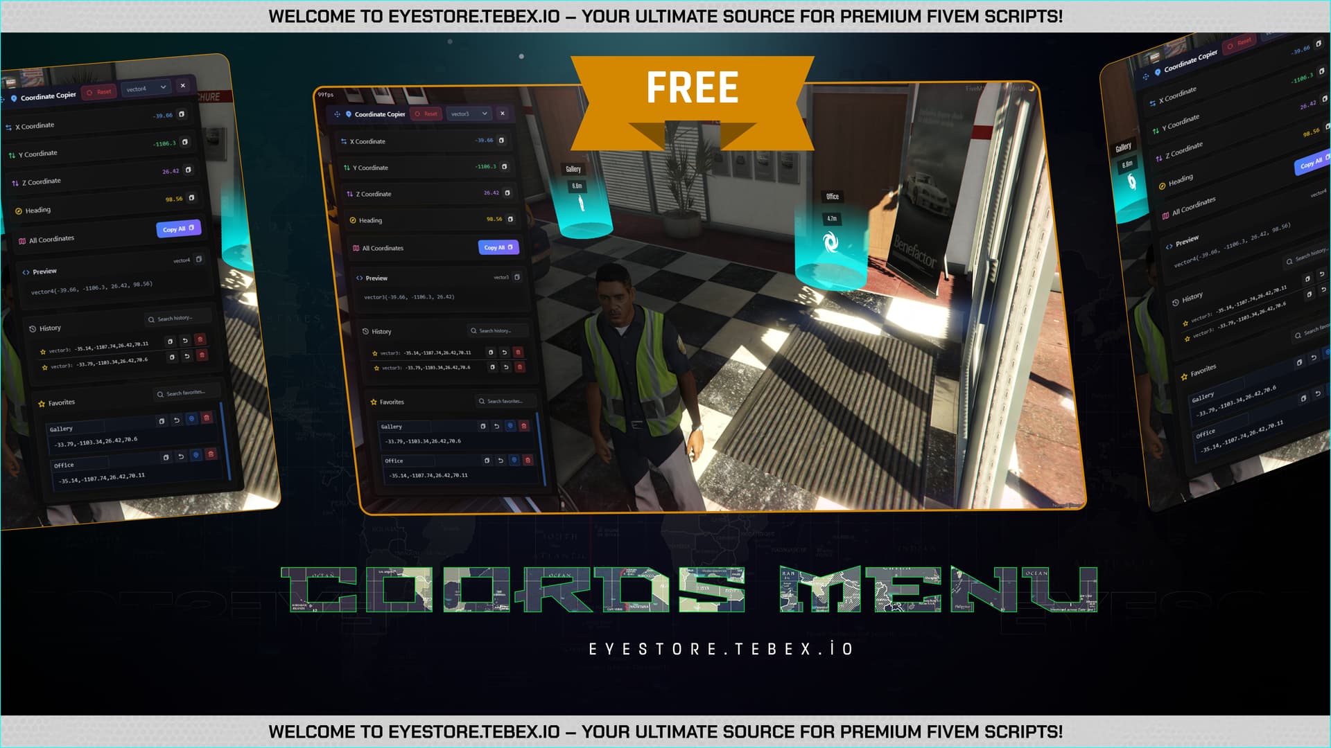 FiveM Advanced Coords Copier Menu - FiveM Releases - Cfx.re Community