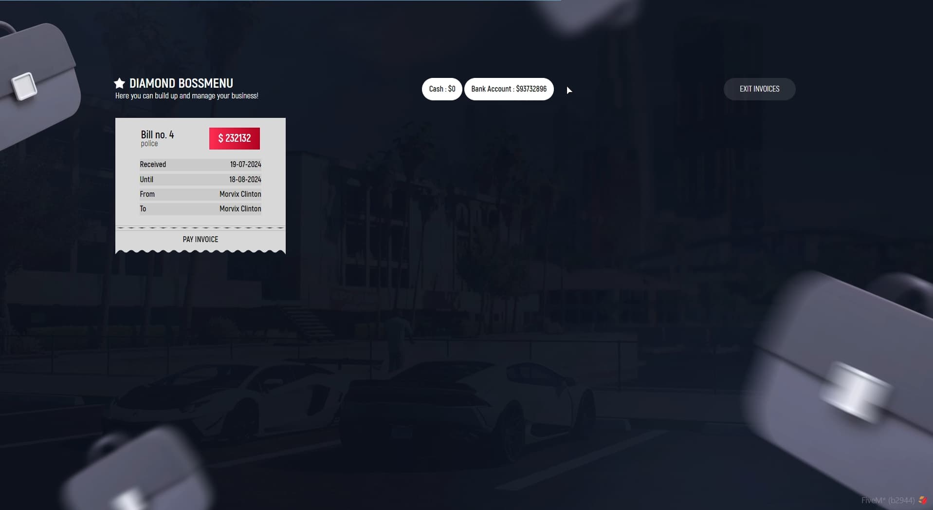 [ESX / QBCore] IF Boss Menu & Invoices (Personal & Company Bills ...