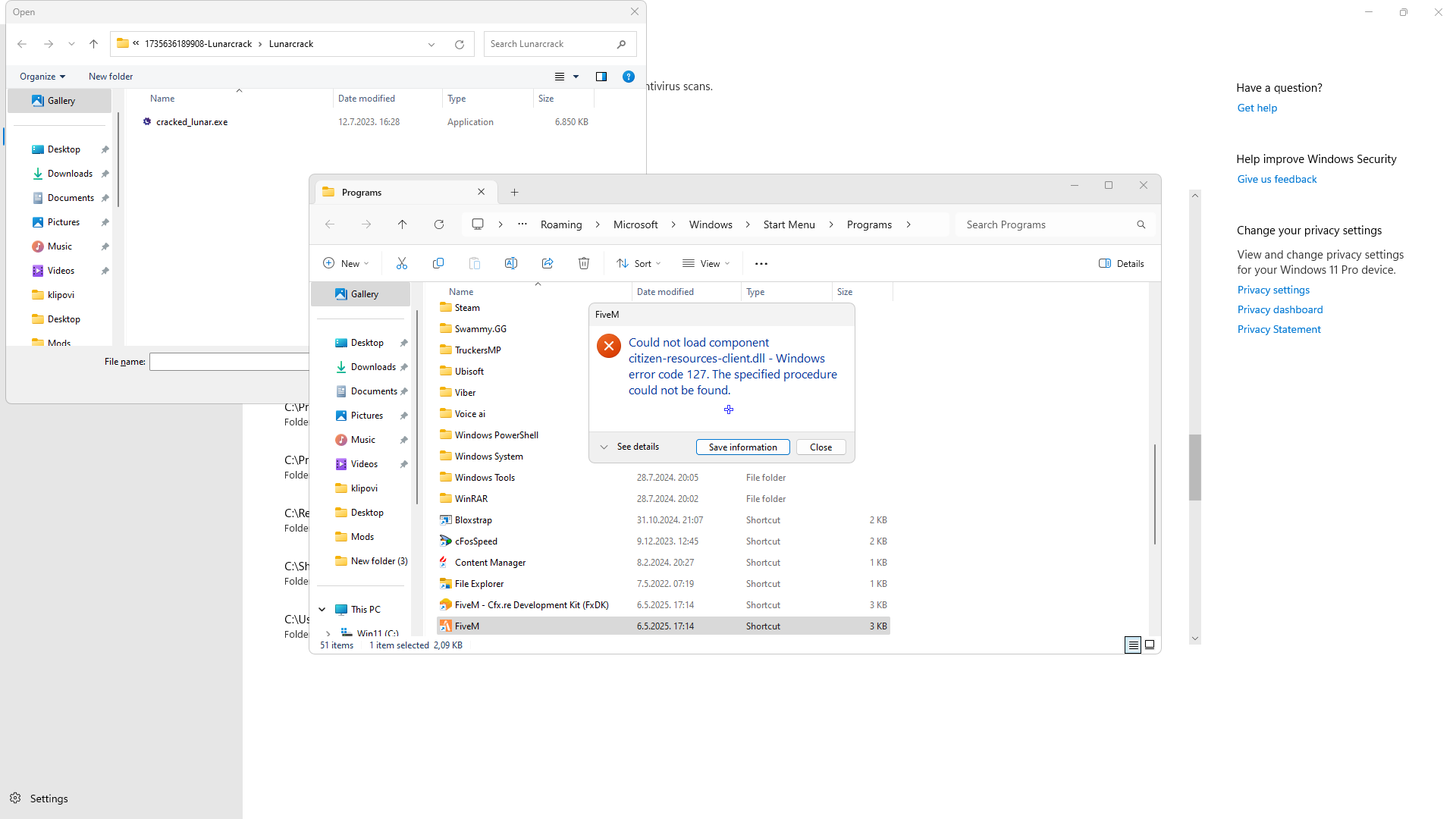 how to fix how to fix could not load component citizen-resources-client.dll - FiveM Client ...
