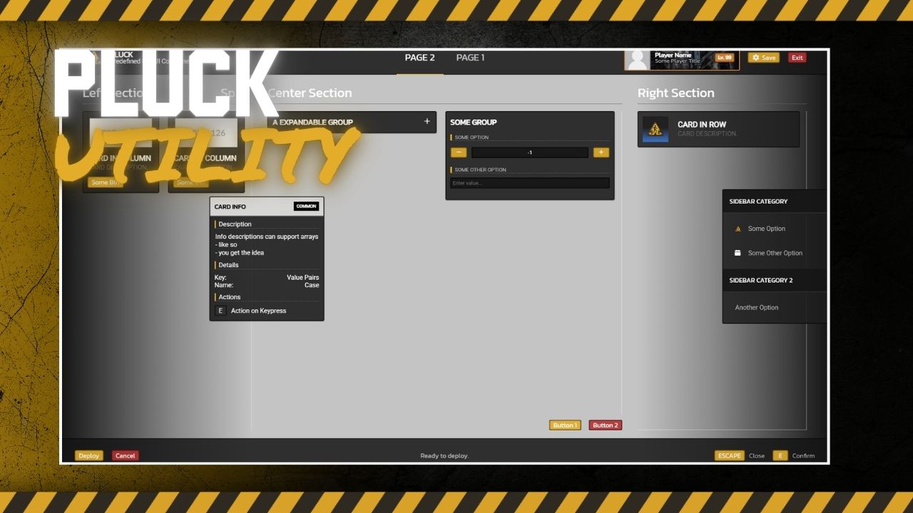PLUCK - Predefined LUA UI Component Kit - FiveM Releases - Cfx.re Community