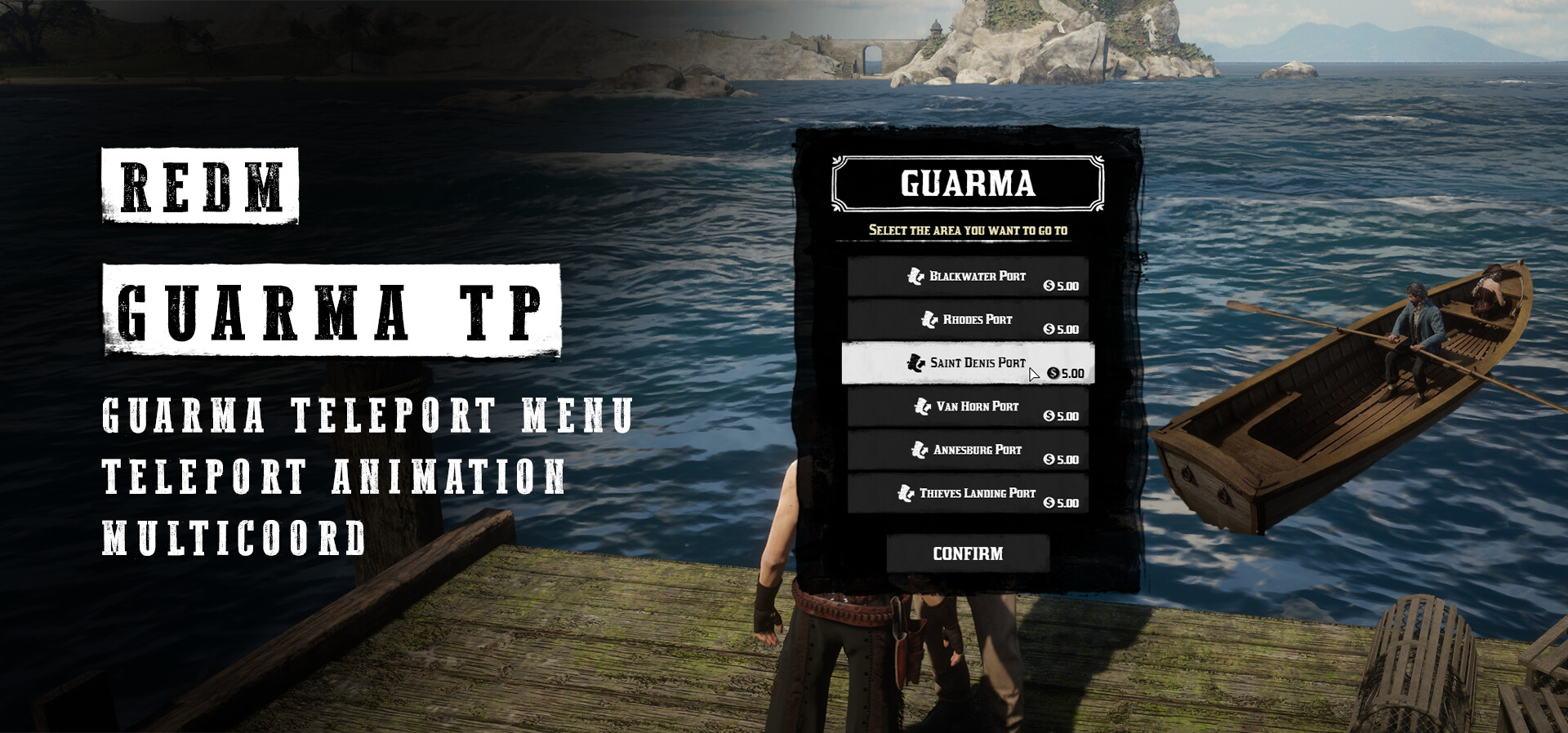 Guarma Teleport Menu - RedM Releases - Cfx.re Community
