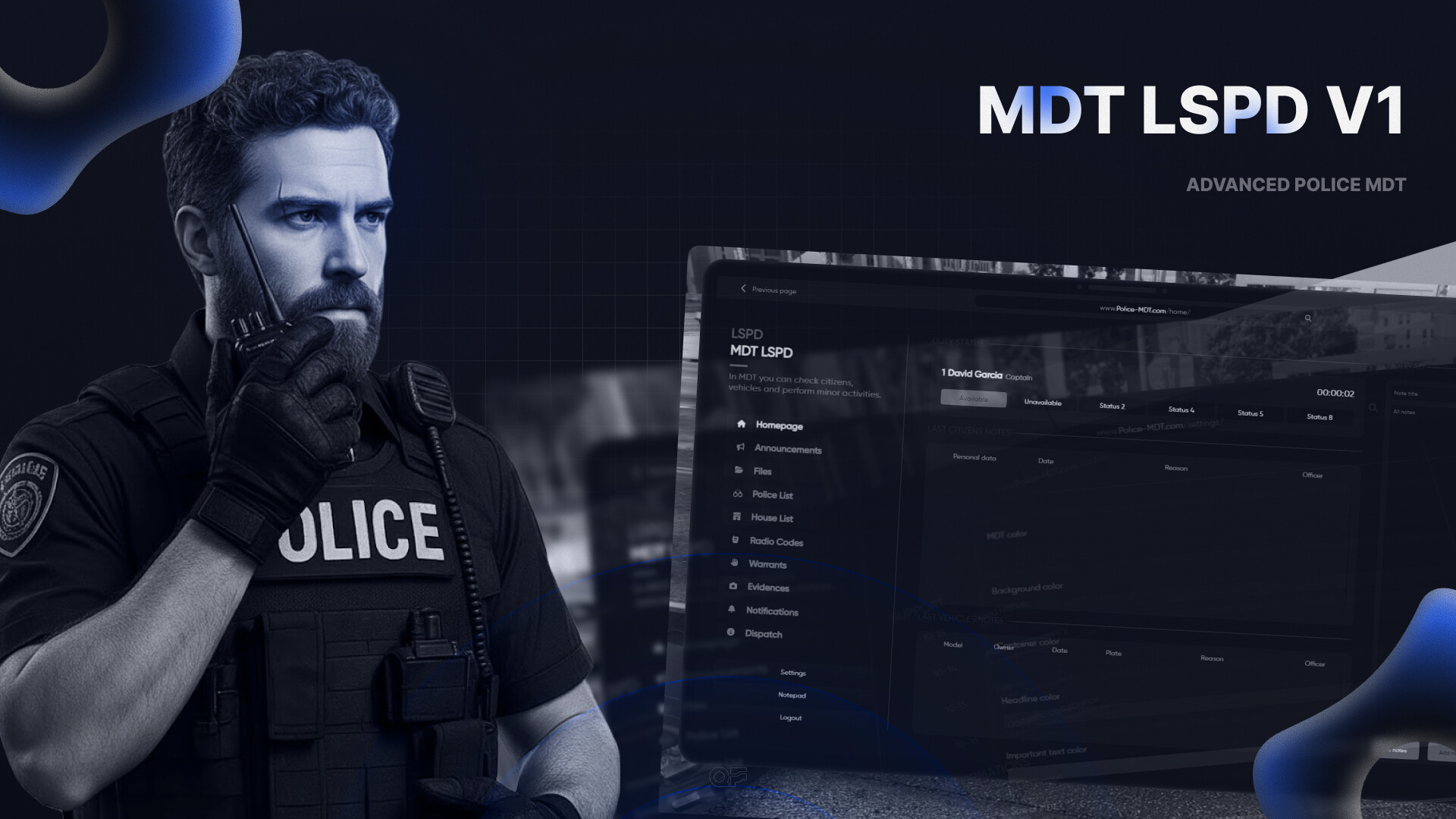 Advanced MDT for LSPD [ESX/QBOX/QB] - FiveM Releases - Cfx.re Community