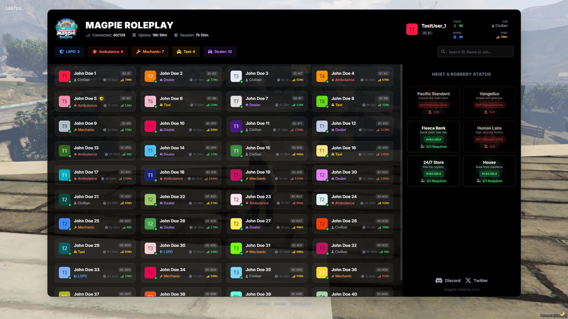 Ultimate Scoreboard | [QBCore / ESX / QBOX] - FiveM Releases - Cfx.re ...