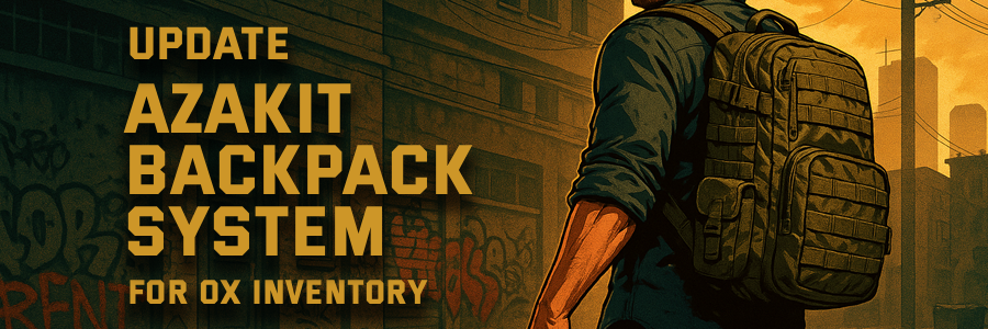 [PAID][ESX/QBCore] Backpack System for ox_inventory – Wearable, Transferable, Fully Customizable ...