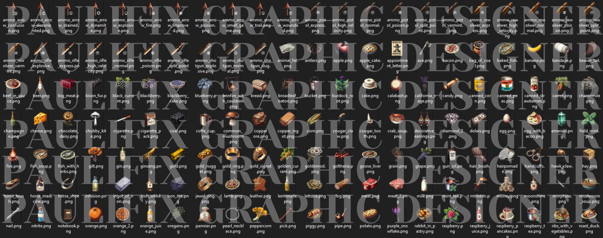 Full Pack of Colorful Inventory Icons by Paulifix #1 - RedM Releases ...