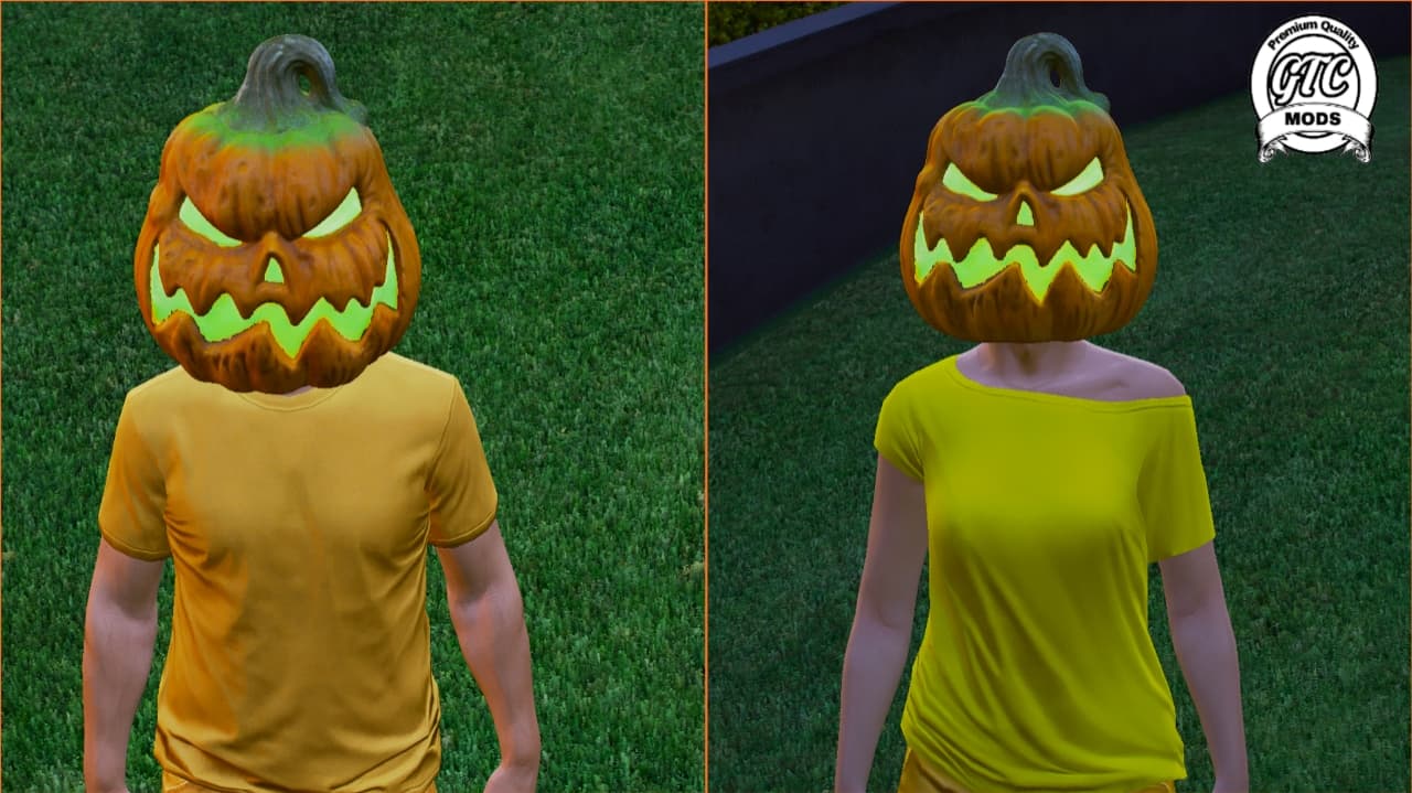 🎃 Scary Pumpkin Halloween Mask for FiveM ( Male & Female ) - FiveM ...