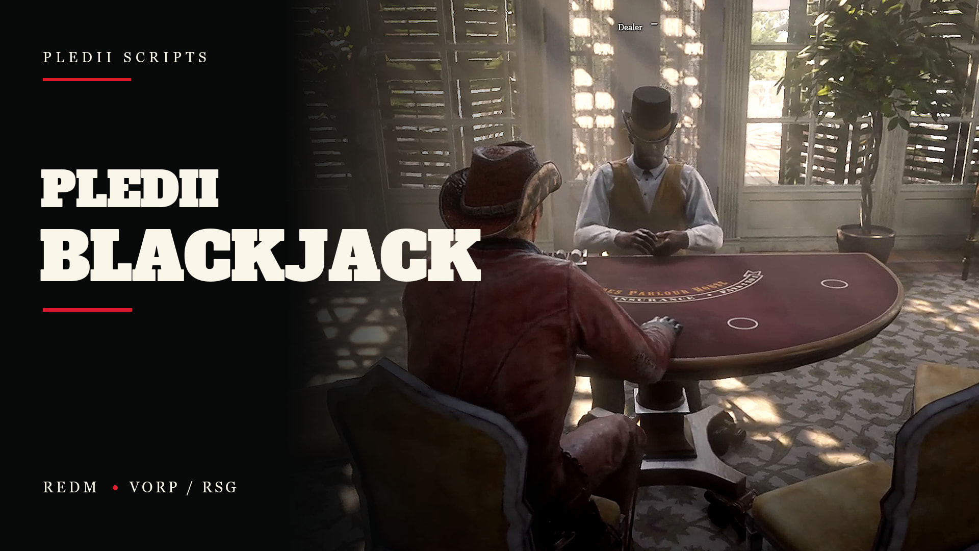 [PAID][VORP/RSG] Pledii Blackjack | Table Manager & Configurable Rules ...
