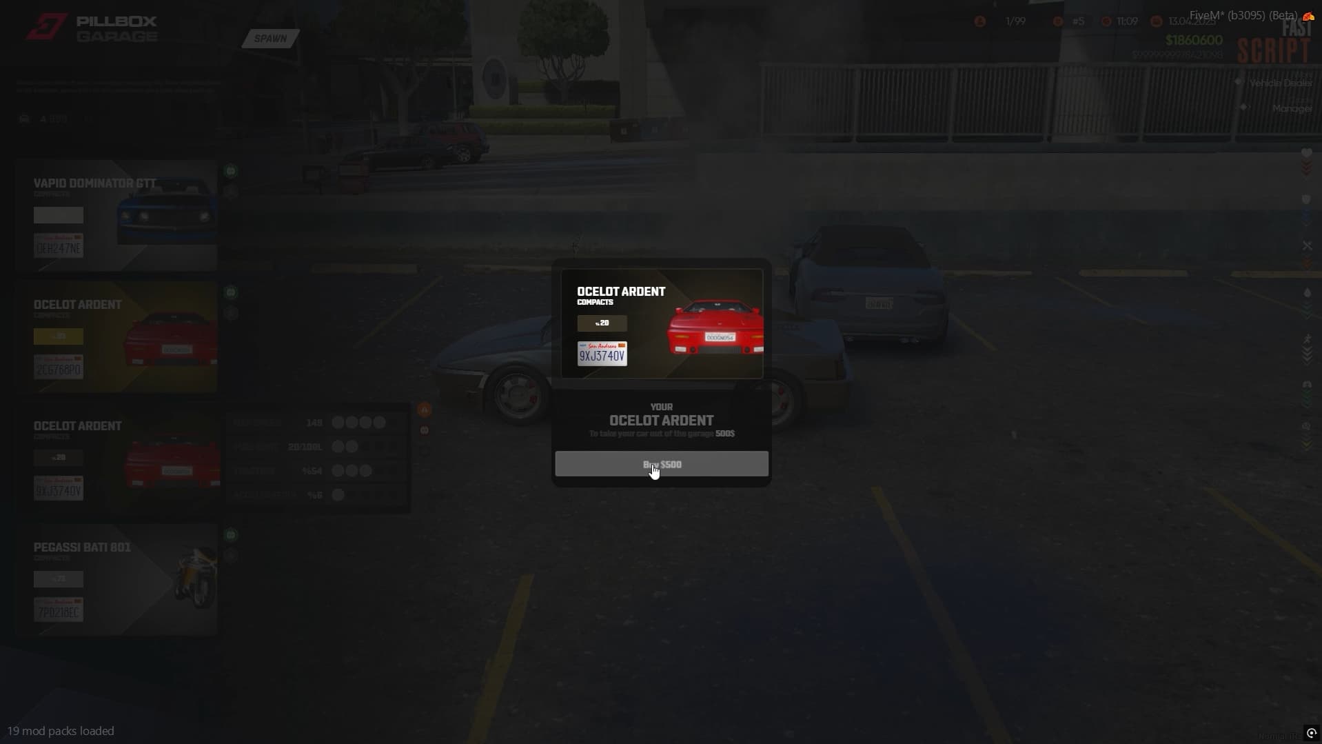 Fast Scripts Advanced Garage [ESX / QBCore / QBox] - FiveM Releases ...