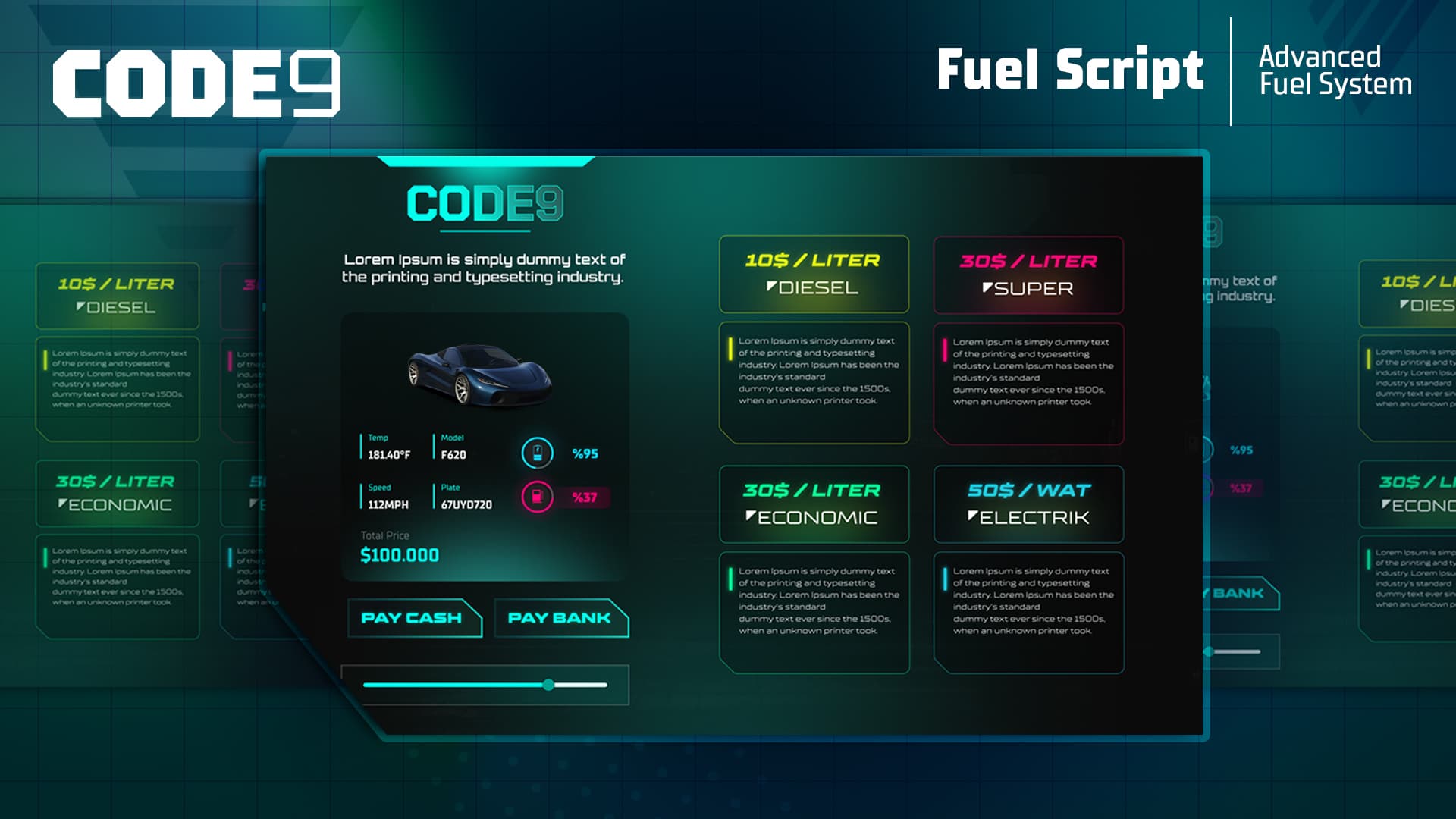 [PAID] Code9 - Advanced Fuel System - FiveM Releases - Cfx.re Community