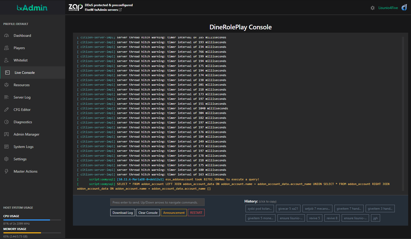 Issue With Fivem Server Server Discussion Cfx Re Community